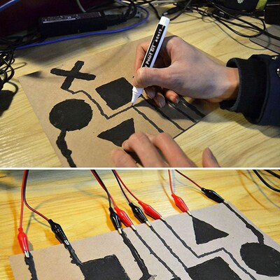 1 Pcs Conductive DIY Ink Pen Dry Fast Electronic Circuit Dra