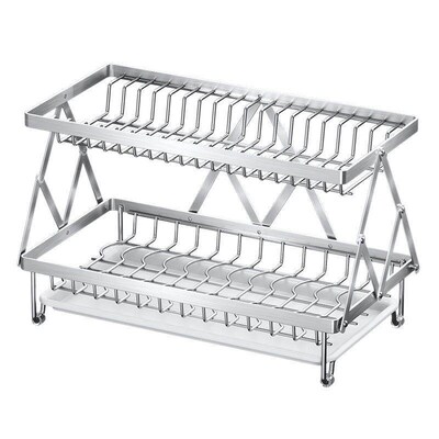 Stainless Steel Dish Rack, Drying Rack for Plates and Bowls,