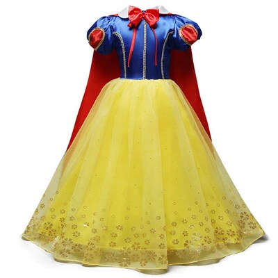 Kids Girl Dress Snow White Fancy Dresses Children Party Cosp