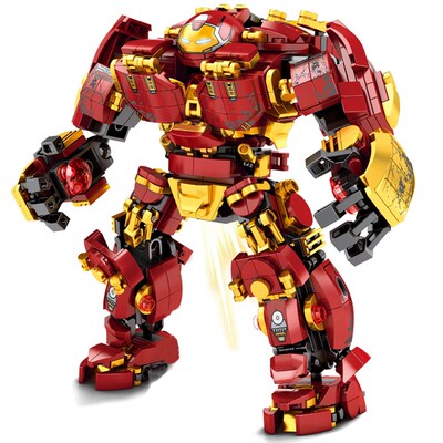 Superheroes Avengers Iron Man Hulkbuster Steel Mecha Action