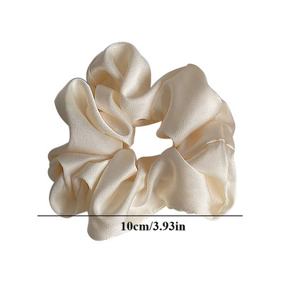 2PCWomen Silk Scrunchie Elastic Handmade Multicolor Hair Ban