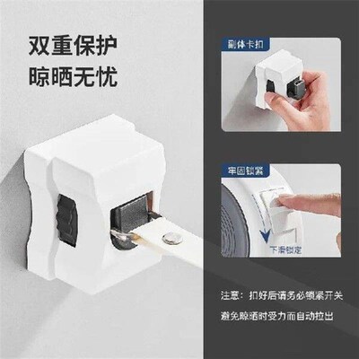 Non Perforated Indoor Retractable Clothesline Balcony