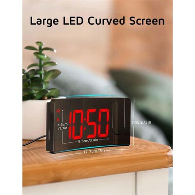 Mpow Projection Alarm Clock, Digital Clock for Bedroom, 3-Le