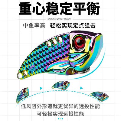 Metal Long Shou Long Lin vib Luya Bait Full Swimming Layer F