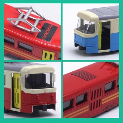 Classic Train Tram Diecast Pull Back Model Vehicle Toy Class