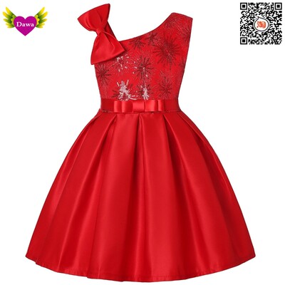 Girls Elegant Wedding Princess Dress Kids Party Formal Dress