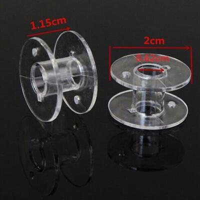 25Pcs Clear Sewing Machine Bobbins Spools Empty Bobbins Spoo