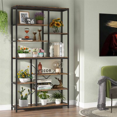 Tribesigns 79 Inches Bookcase with Open Shelves, 9-Tier Indu