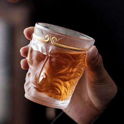 Monkey King Frosted Clear Glass Cup Game Black Myth Chinese