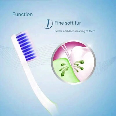 Clogate 6pcs Adult Soft Bristle Toothbrush Whitening Oral Hy