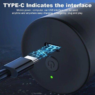 Mini Electric Shaver for Men IPX7 Waterproof Portable