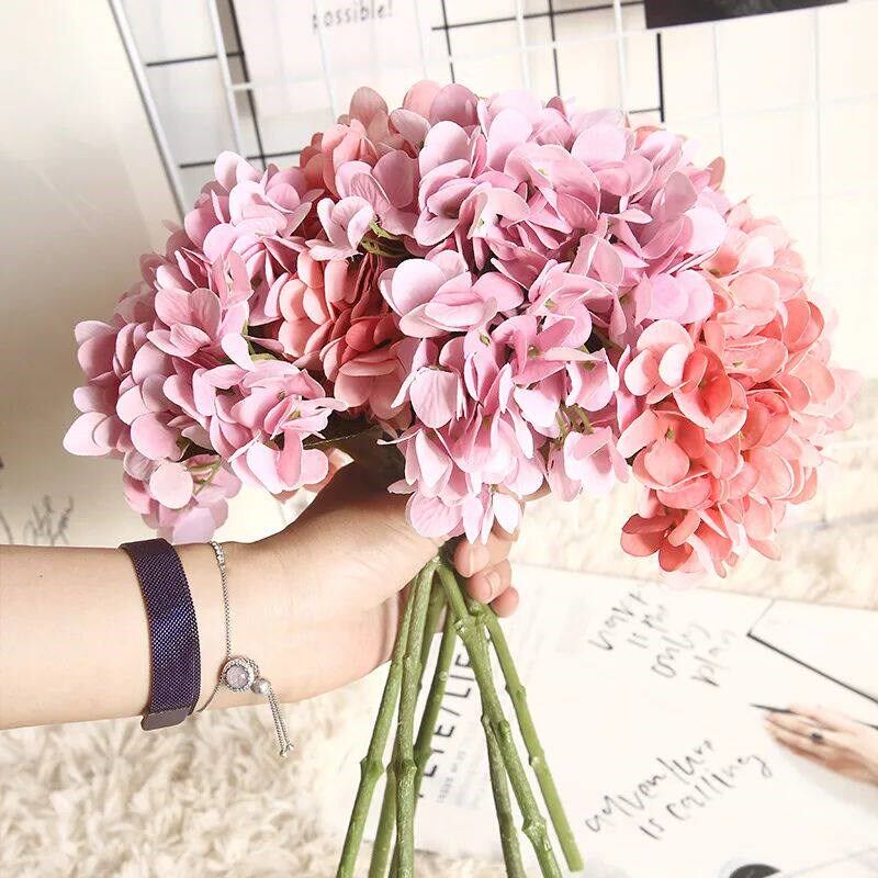1 bouquet Artificial Peony Hydrangea Flower Home Wedding Par