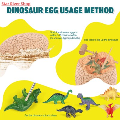 Educational Dinosaur Fossil Archaeological Toys Excavation D