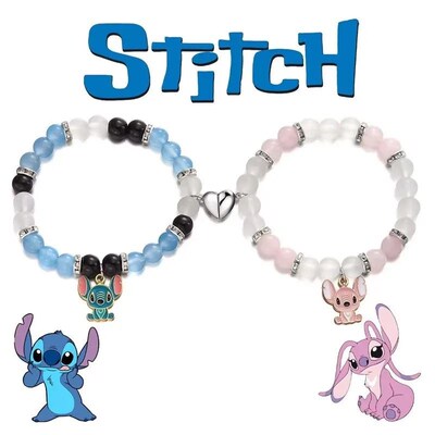 2pcs/set  Stitch Anime Bracelet Stitch Dolls Love Magnet Rop