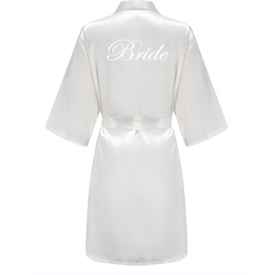 New Bathrobe Bride Satin-Silk Robe Women Bridal Party Sister