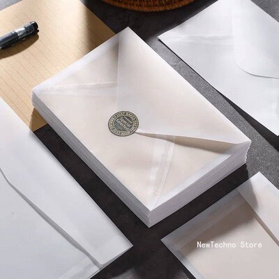 Transparent Sulfuric Acid Paper Envelope Vintage Wedding Pos