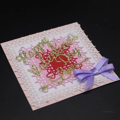 Valentines Day Metal Cutting Dies Stencil DIY Scraping