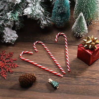 Christmas Plastic Candy Cane Christmas Tree Hanging Ornament