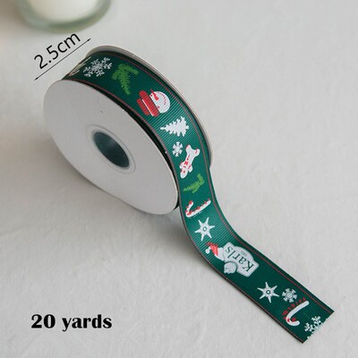 Christmas Grosgrain Ribbon for Gift Wrapping Bows  Crafts