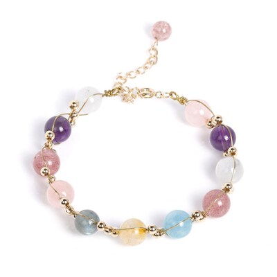 Badu Crystal Brlet Strawberry Crystal Powder Crystal Yellow