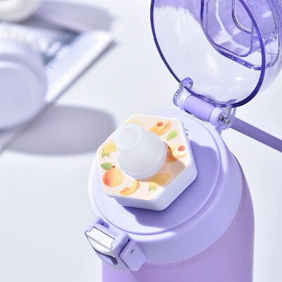 650ML Scent Flavored Water Bottle Leak-Proof with 7 Flavor P