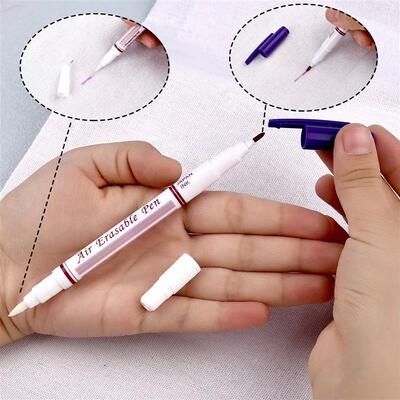 1/3pcs Disappearing Erasable Ink Fabric Marker Pen Cross Sti
