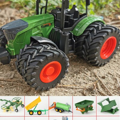 1/24 Scale Alloy Farm Tractor Truck Sliding Model Car Replac