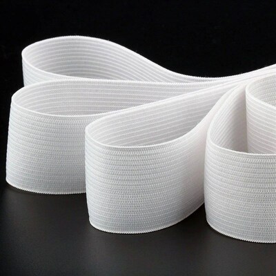 Width 15mm-60mm White Black Wide Elastic Band Flat Spandex B