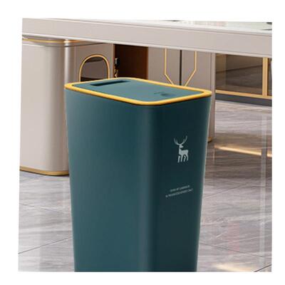 Rubbish Can Kitchen Toilet Trash with Press Lid Garbage Bin