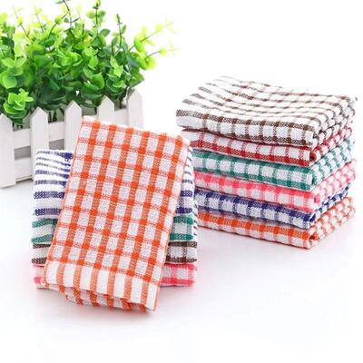 6PCS Cotton Kitchen Tea Towels Absorbent Lint Free Catering