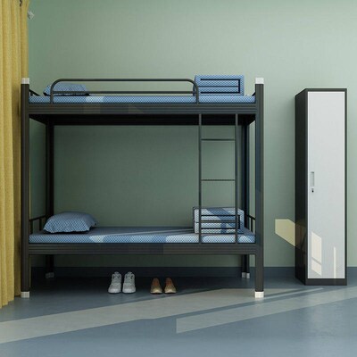 Iron bed high and low bed dormitory bunk bed construction si