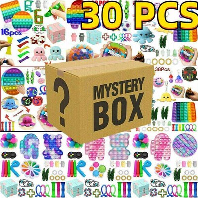 6-20pcs Random Fdget Toys Mystery ts Pack Surprse Box 3