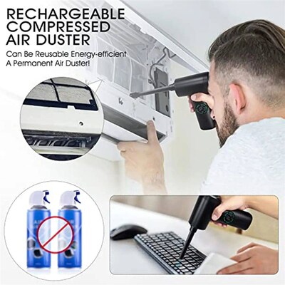 7500mAh Portable Compressed Air Duster Multi Air Blower & Va