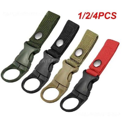 1/2/4PCS Outdoor Waterbottle buckle hook Nylon Webbing