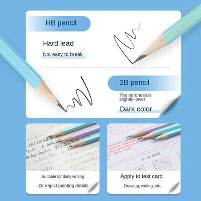 M&G Stationery 2B/HB Pencil Color Stick 30 Pieces Hexagonal