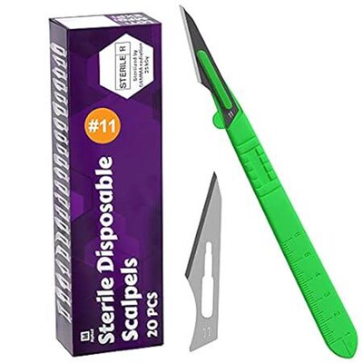 MyMed Disposable #11 Scalpels Blades #11 Sharp Carbon-Ste