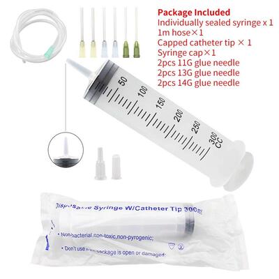 100-550ml Large Syringes With Tube for Liquid Plastic Syring