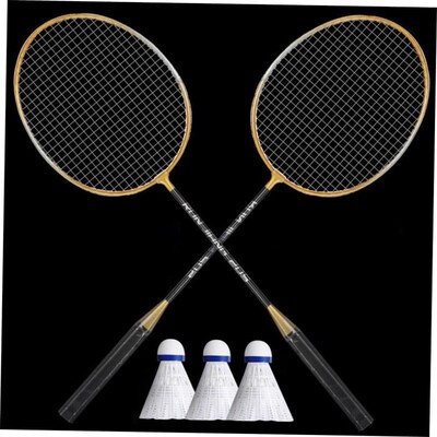 Set of 2 badminton rackets羽毛球拍2只装 成人合金分体娱乐练习