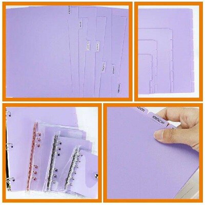 6 Pcs Magnetic Labels Separator Page Notepad Tabs Pp