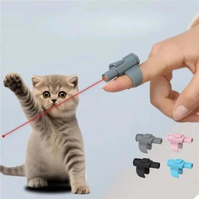 Portable Mini Laser Cat Toy - Finger Sleeve Design for Inter