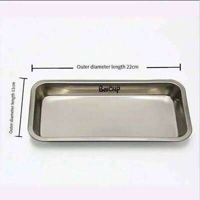 1PC Stainless Steel Cosmetic Storage Tray Tattoo Equipment T