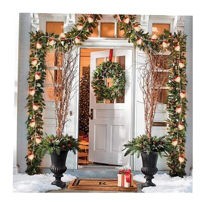 Christmas Wooden House LED String Light Xmas Tree Hanging