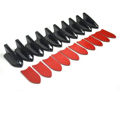 6 PCS UV-protected & weatherproof 6pcs Black Car EVO-Style P
