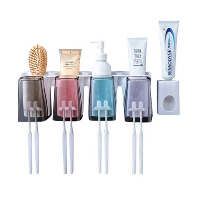 Toothbrush storage brush 2C person punchfree gargle holde