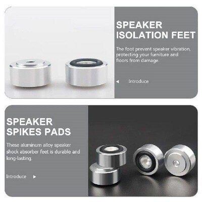 4 Pcs Speaker Shock Absorber Feet Turntable Isolation