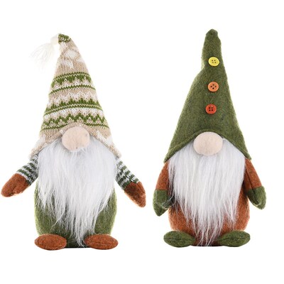 Christmas decoration knitted non-woven fabric standing postu