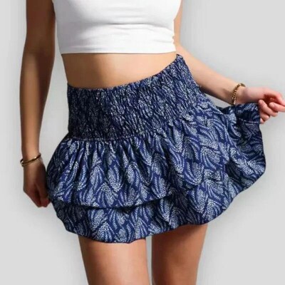Casual Print Mini Skirts For Women 2025 Summer Fashion Women