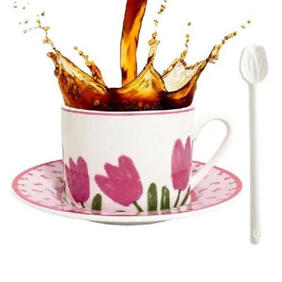 Cup & Saucer Sets Flower Mug Porcelain Tea Set Tea Cup With