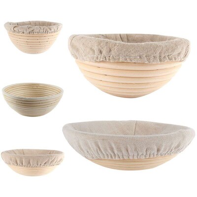 Banneton Proofing Bread Basket Round Oval Baking Cake Pans P