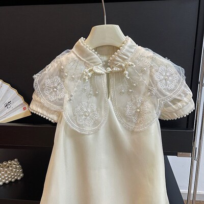 Girls Dress Summer Childrens Cheongsam Princess Dress New T